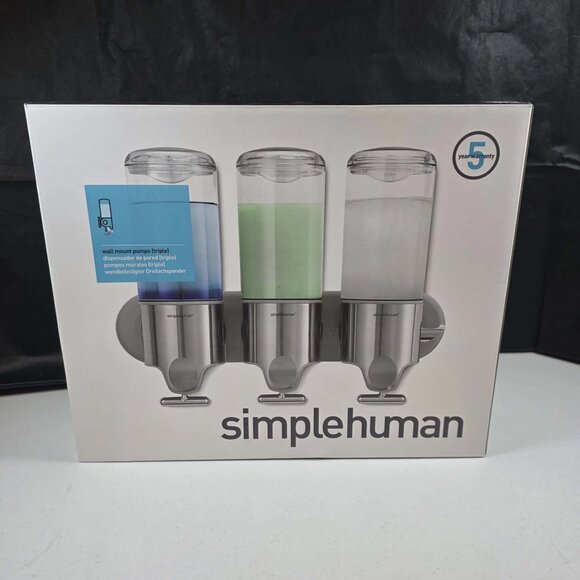 simplehuman | Bath | Simplehuman Triple Wall Mount Shower Pump Soap ...